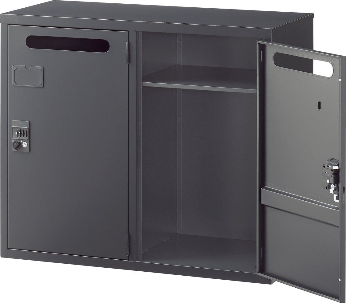 【SFBシリーズ】2人用メールボックス 高さ750mm 上置用 - オフィス空間Online
